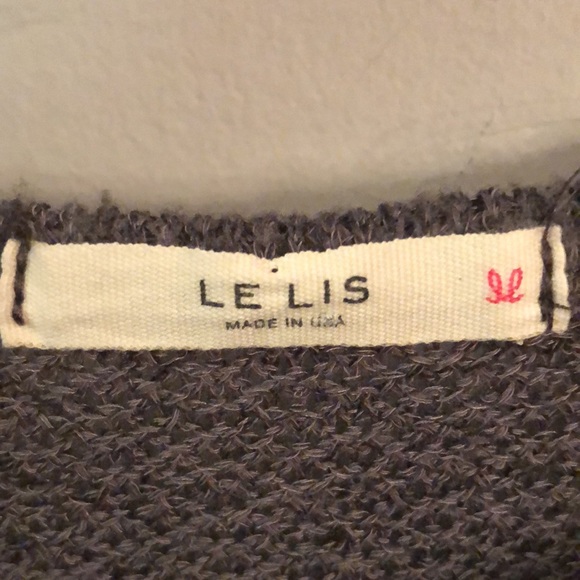 Le Lis | Sweaters | Le Lis Sweater Front With Sheer Floral Back Highlow ...